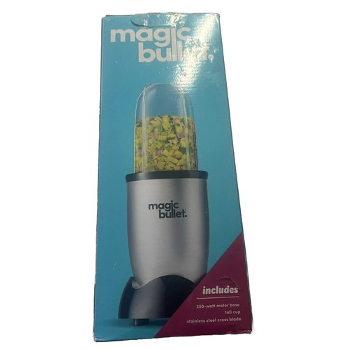 Magic Bullet 250W Essential Personal Blender - Silver. Three Piece Set ...