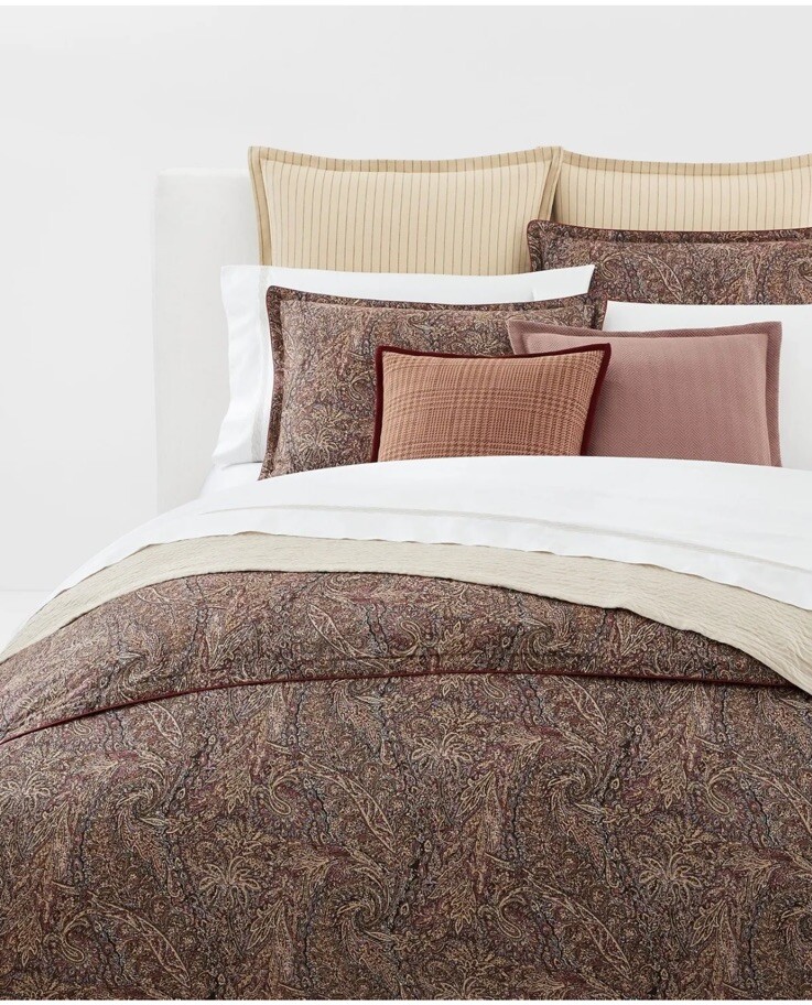 Ralph Lauren Hallie Paisley King Duvet Cover Set 3pc | eBay
