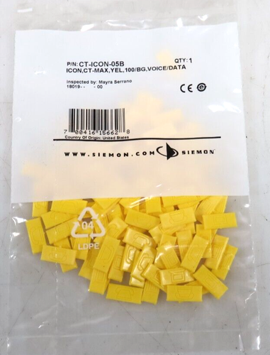 Siemon MX6-F05B CAT 6 Module, Flat, T568A/B, Yellow | eBay
