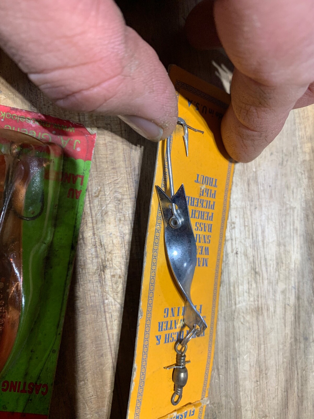 Vintage Rex Flash E Lure fishin lure & Moose lock (22504) | eBay