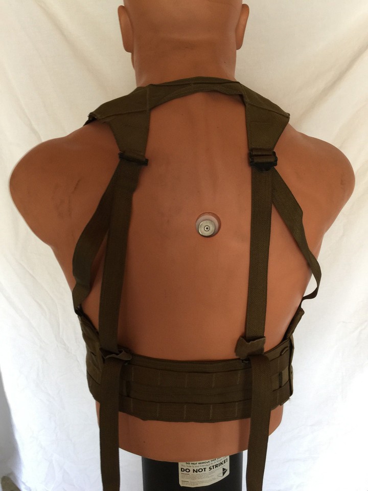 USMC MOLLE FLC Fighting Load Carrier Vest COYOTE Military Tactical LBV ...