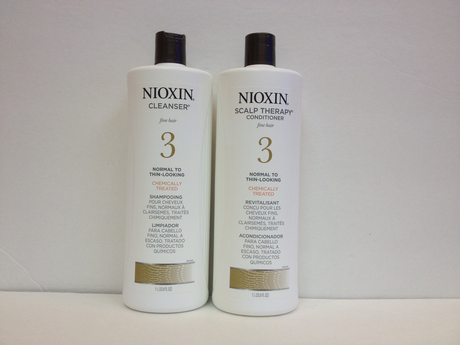 NIOXIN SYSTEM 3 CLEANSER & SCALP THERAPY CONDITIONER DUO 33.8 OZ / 1L ...