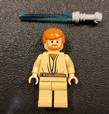LEGO Star Wars Minifigure Obi-Wan Kenobi - Light Nougat, Tan Legs ...