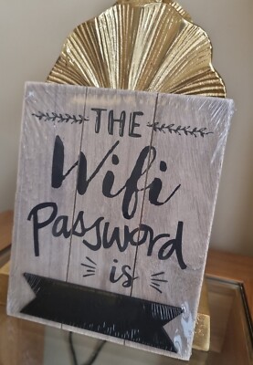 Wifi password reminder plaque | eBay