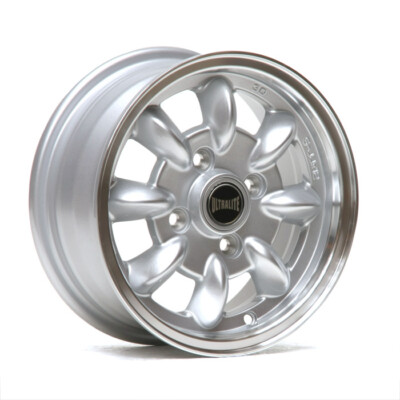 ULTRALITE CLASSIC MINI WHEELS 12" x 5J ET30 4x101.6 SILVER LIP ALLOYS ...