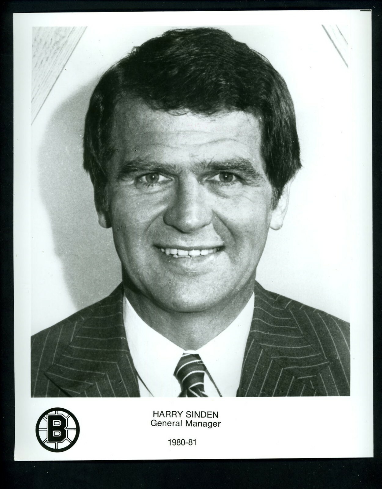 Harry Sinden Boston Bruins team issued 1980 Press Photo | eBay