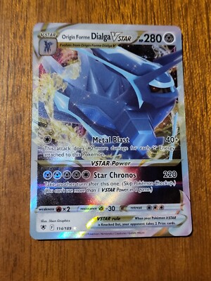 Pokémon TCG Origin Forme Dialga V Star 114/189 Astrial Radiance Rare | eBay