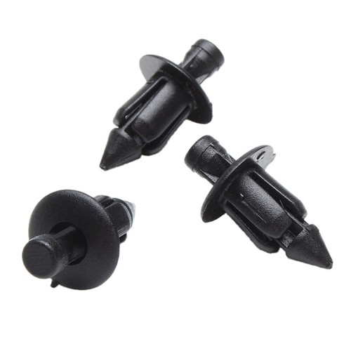 30PCS 6mm Black Rivet Fairing Body Trim Panel Fastener Screw Clips For ...