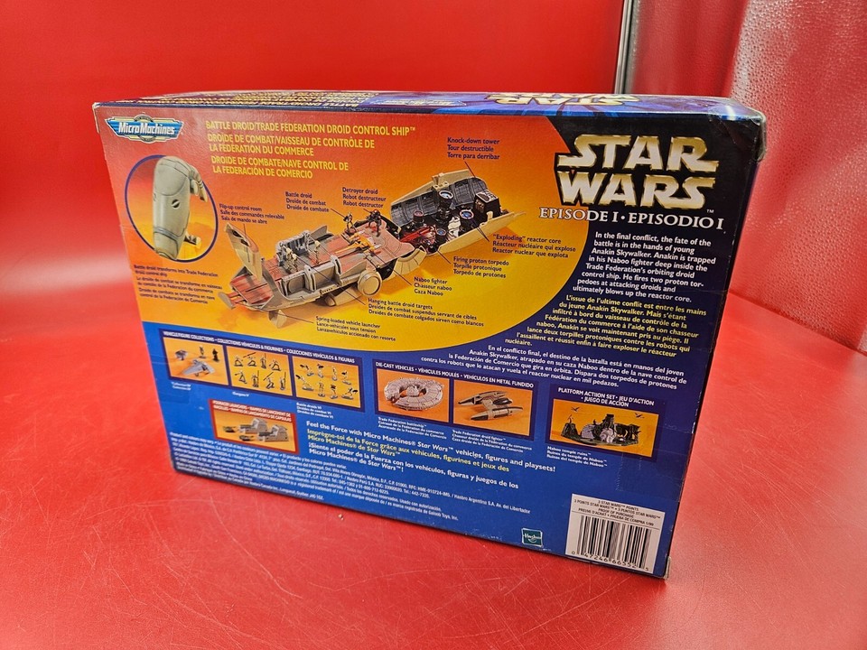 Star Wars Episode 1 Micro Machines Battle Droid Trade Federation Ship ...