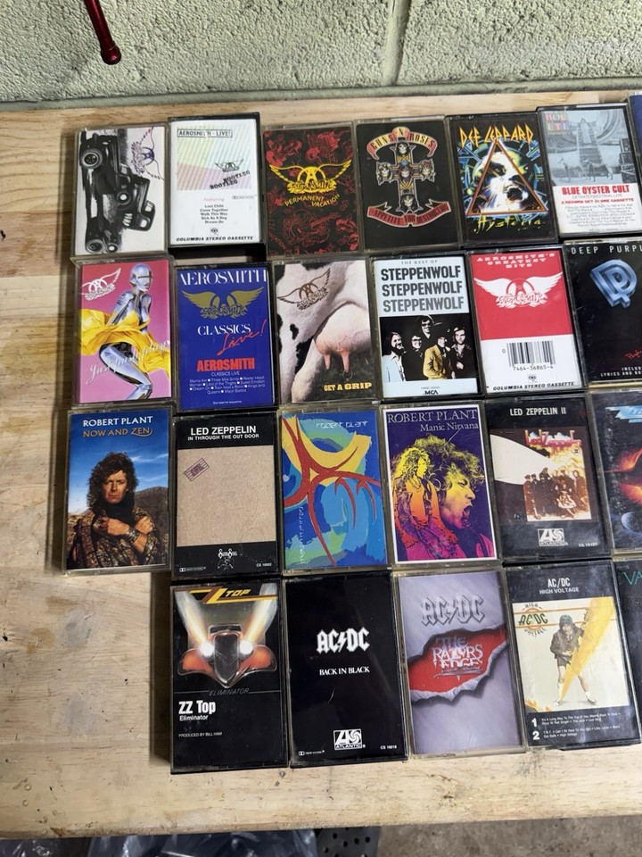 80’s & 90’s Rock Cassette Tape Lot Of 29 | eBay