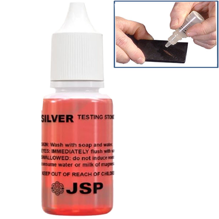 3 Bottles Silver Test Acid Testing Sterling Jewelry Solution Liquid ...