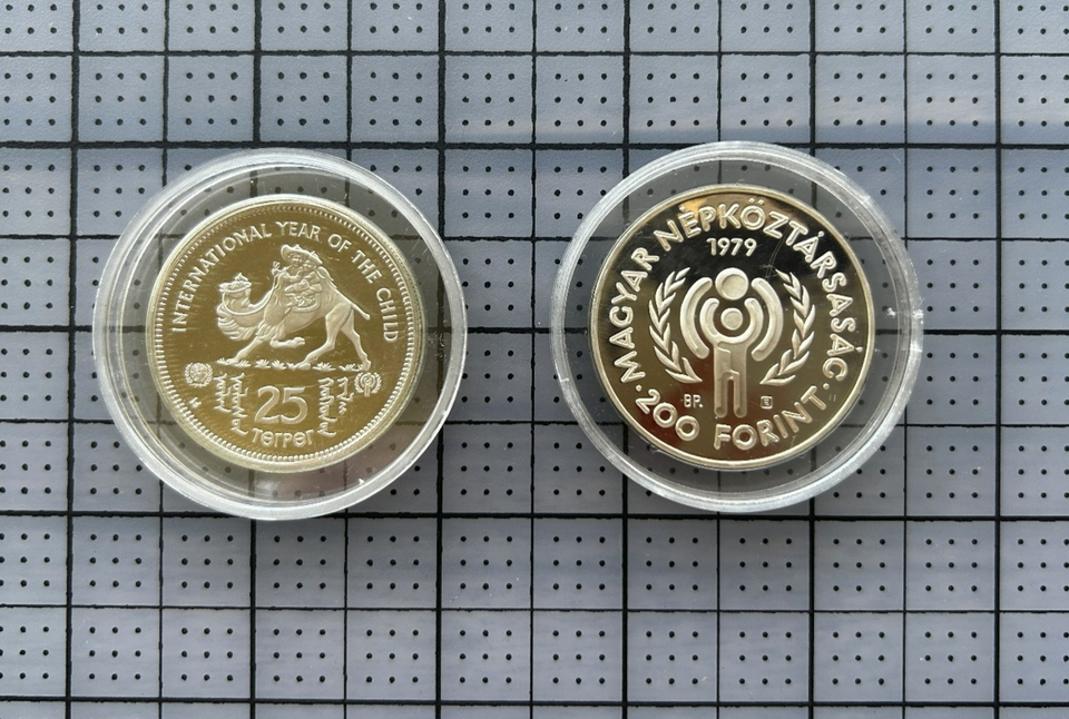 Unicef International Year of the Child Silver Proof Coin Collection ...