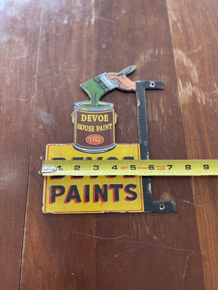 Devoe Paints Flange Sign Advertising | eBay