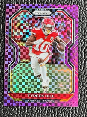 🔥TYREEK HILL 2021 PRIZM PURPLE POWER REFRACTOR #'d /49!🔥CHIEFS ...