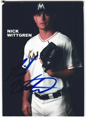 Nick Wittgren Autographed Miami Marlins Homemade Trading Card | eBay