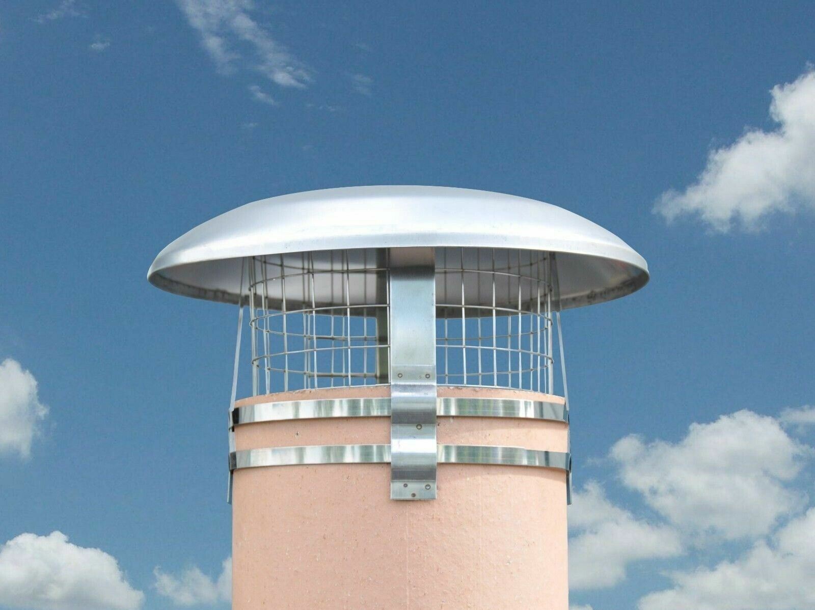 Chimney Cowls | Rain Cap - Chimney Rain Cap with Bird Screen (Band ...