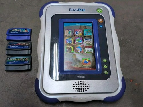 InnoTab VTECH With 3 Game Blue Works Great | eBay