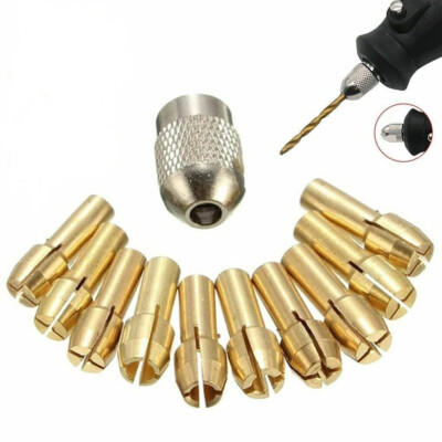11pcs Collet Nut Kit Change Tools Set Part Power Rotary for Dremel ...