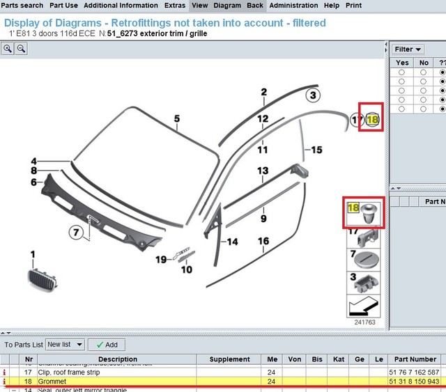 BMW Trim Grommet 51318150943 Genuine X2 for sale online | eBay