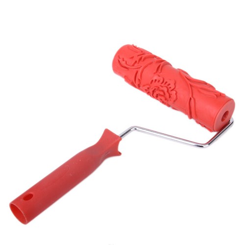 7\" Inch Embossed Painting Roller with Handle for Wall | eBay