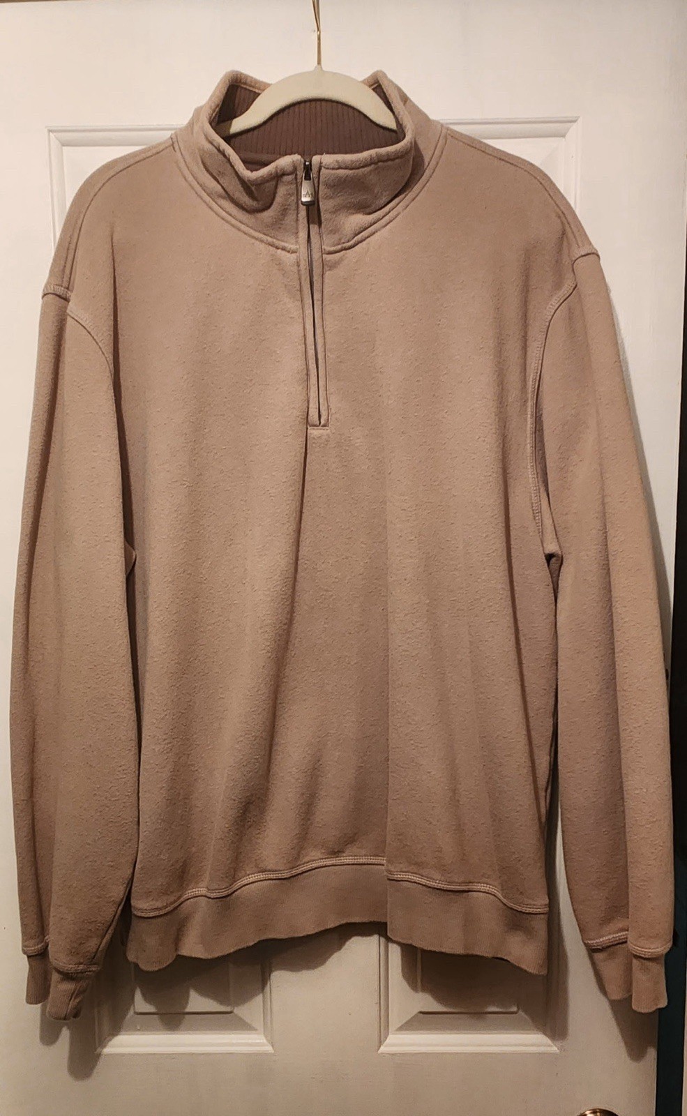 Men's Arrow Quarter Zip Long Sleeve Pullover, Camel Color, Size 2XL | eBay