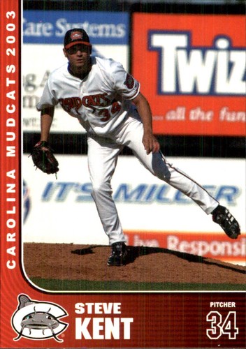 Steve Kent 2003 Carolina Mudcats RC FREE SHIPPING AutographDen | eBay