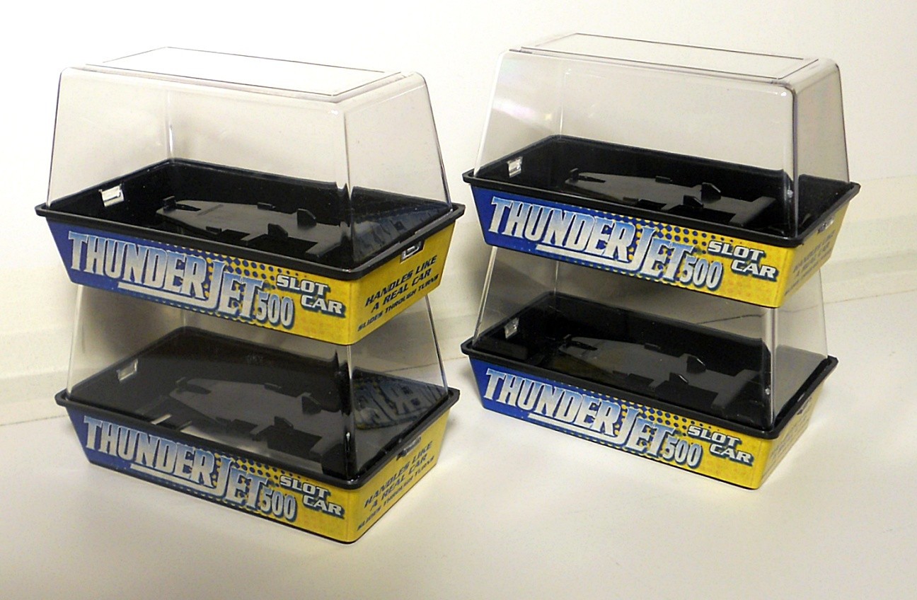 Lot of 4 Jewel Case Johnny Lightning HO AFX Tjet Clam Shell Display ...