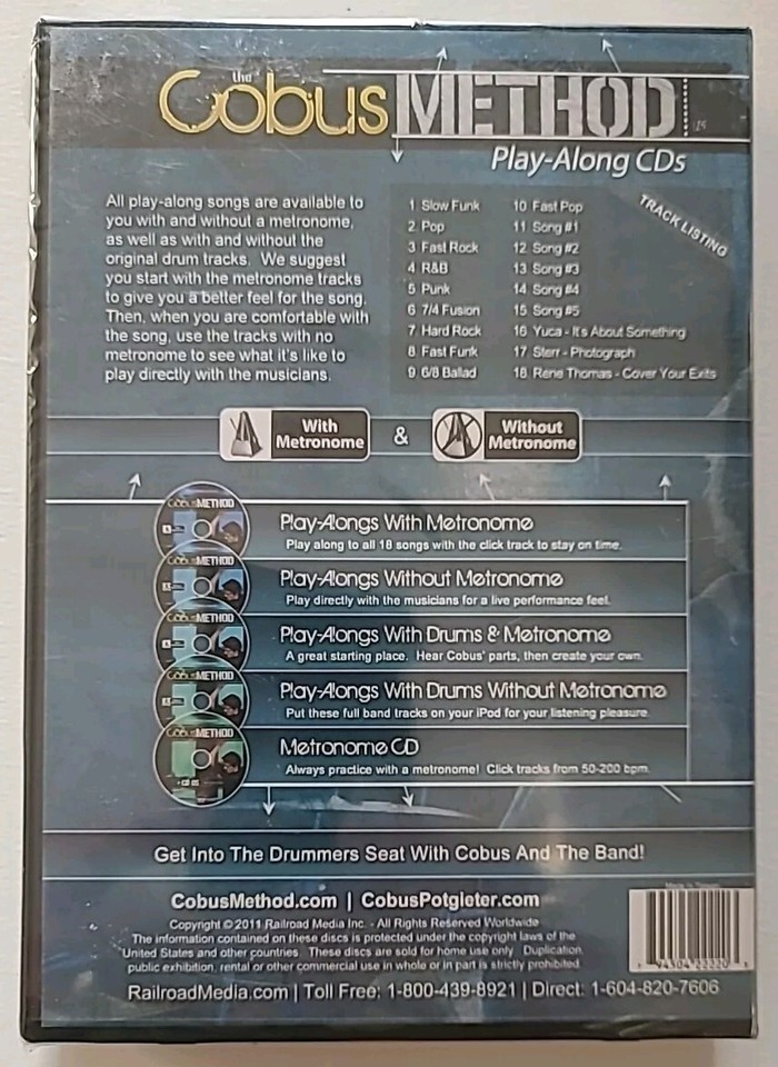 Cobus Method CDs 1-5 Box Set -5 CD with Cobus Potgieter (2011, Railroad ...
