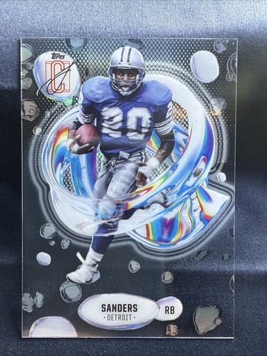 2024 Topps Signature Class Football Barry Sanders Fluidity Clear ...