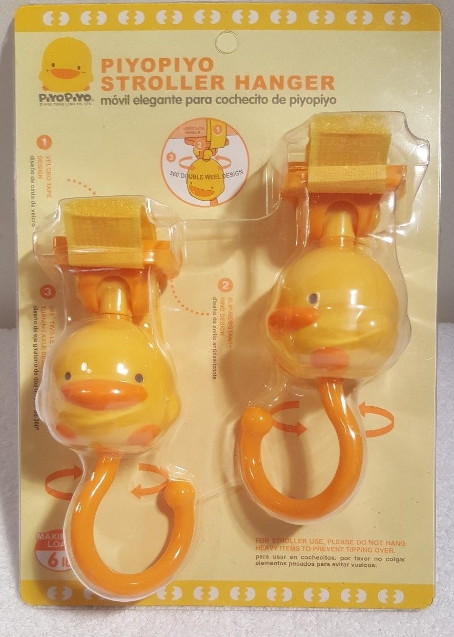NEW Piyo Piyo Duck Stroller Hangers- Hooks Two (2) pieces | eBay