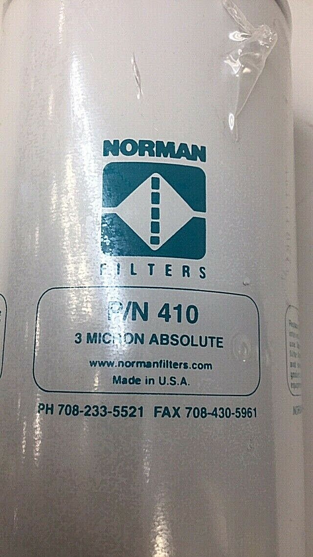 Norman 410 Spin-on Hydraulic Filter 3 Micron Absolute 3-1/4" O.D. x 8 ...