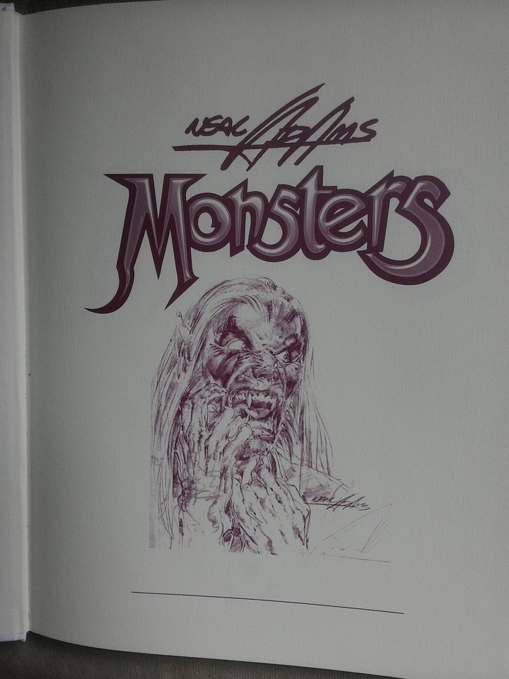 Neal Adams Monsters Hardcover 1st print Universal Horror Dracula ...