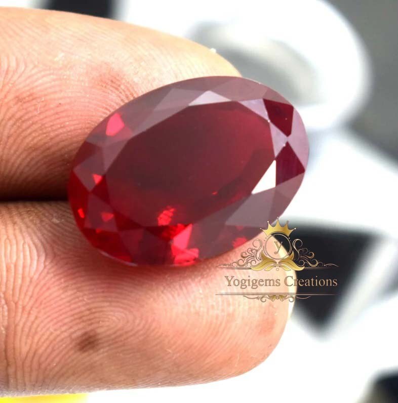 8.30 Ct Natural Flawless Oval Cut Burmese Red Ruby GIE Certified Loose ...