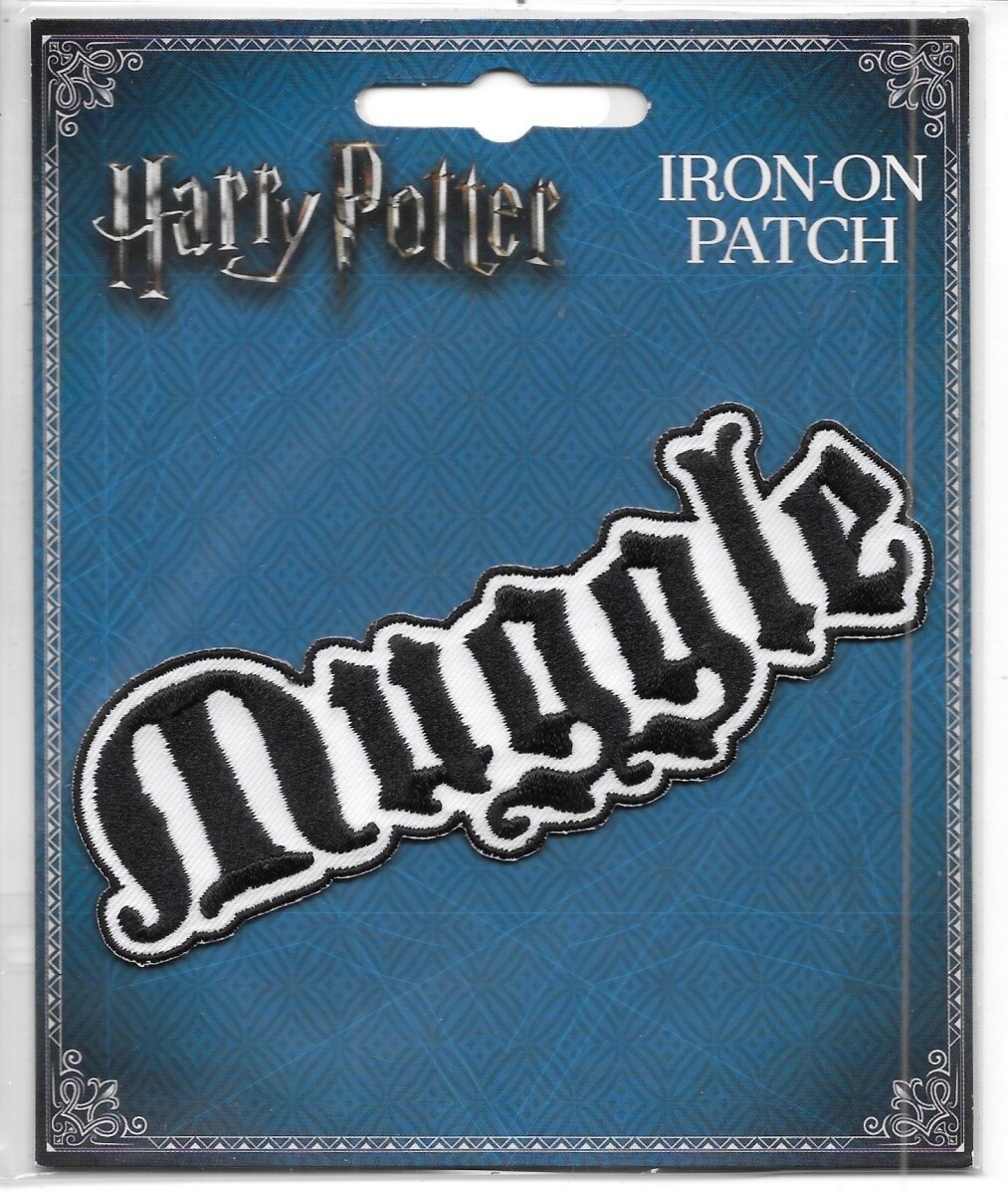 Harry Potter Muggle Name Logo Embroidered Patch NEW UNUSED ATB | eBay