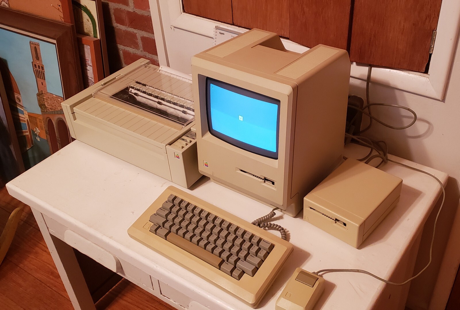 1984 APPLE MACINTOSH 128K FIRST MAC Model M0001 ALL WORKING! PRINTER ...