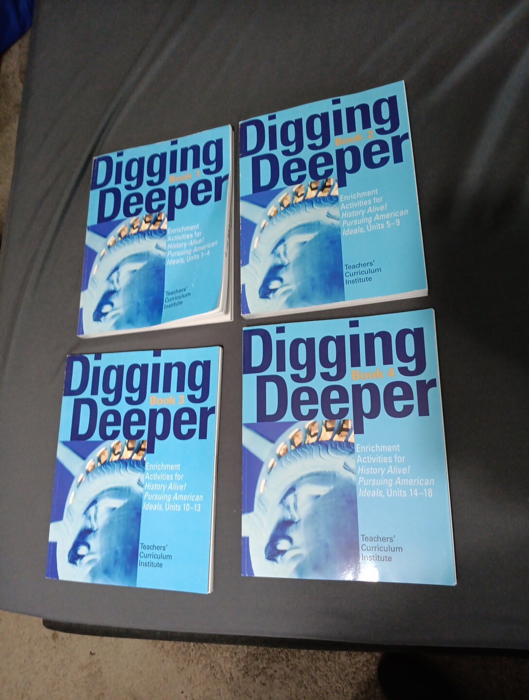 Digging Deeper Book 1 2 3 4 SET Enrichment Activities for History Alive ...