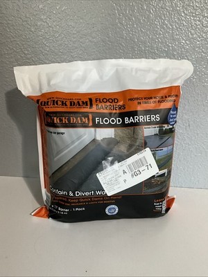 Quick Dam Water Activated 17 ft. Reusable Flood Barrier Made In USA New ...