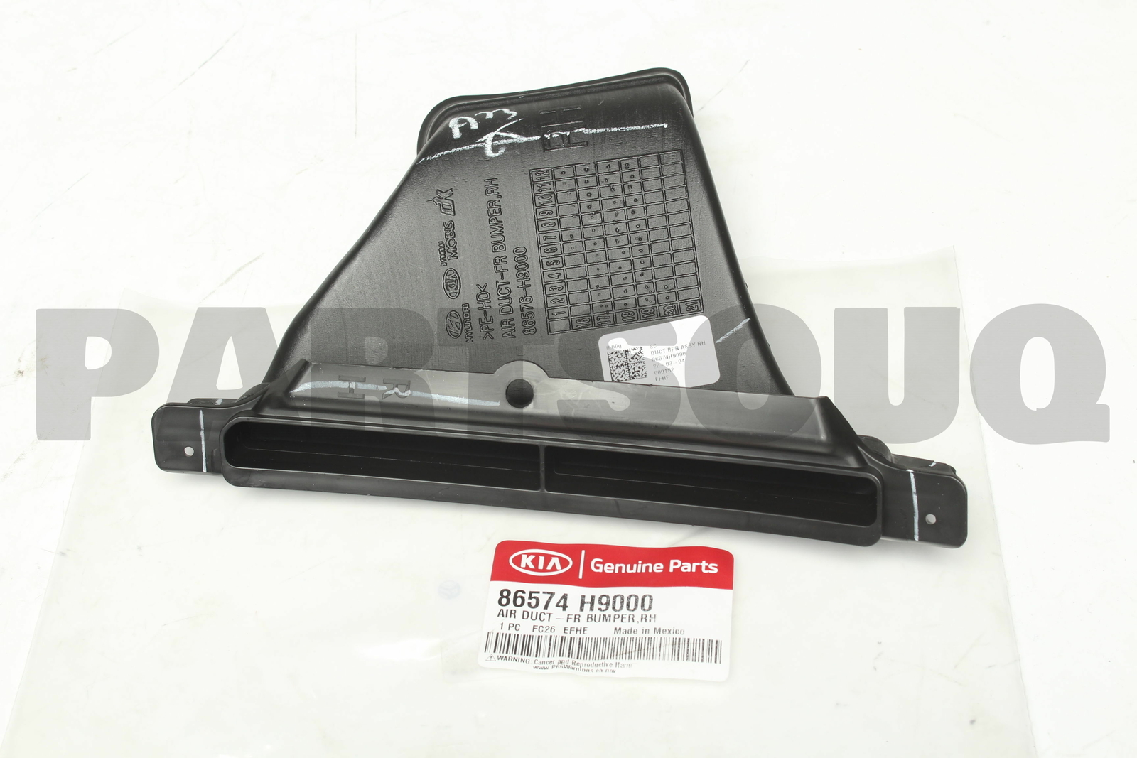 Kia OEM 2018 Rio Right Air Duct 86574H9000 for sale online | eBay