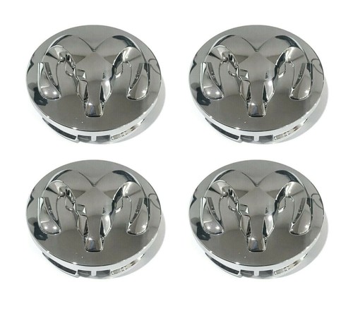 Four pieces Dodge Ram 1500 Chrome Wheel Hub Center Caps Covers 63mm ...