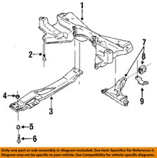 Mitsubishi OEM Front Suspension-center Cross Member Upper Bushing ...