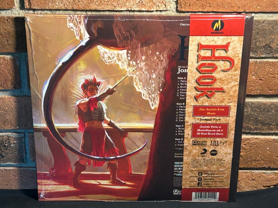 HOOK - Soundtrack, Limited 30th Anni 140G 2LP BLACK VINYL Gatefold ...