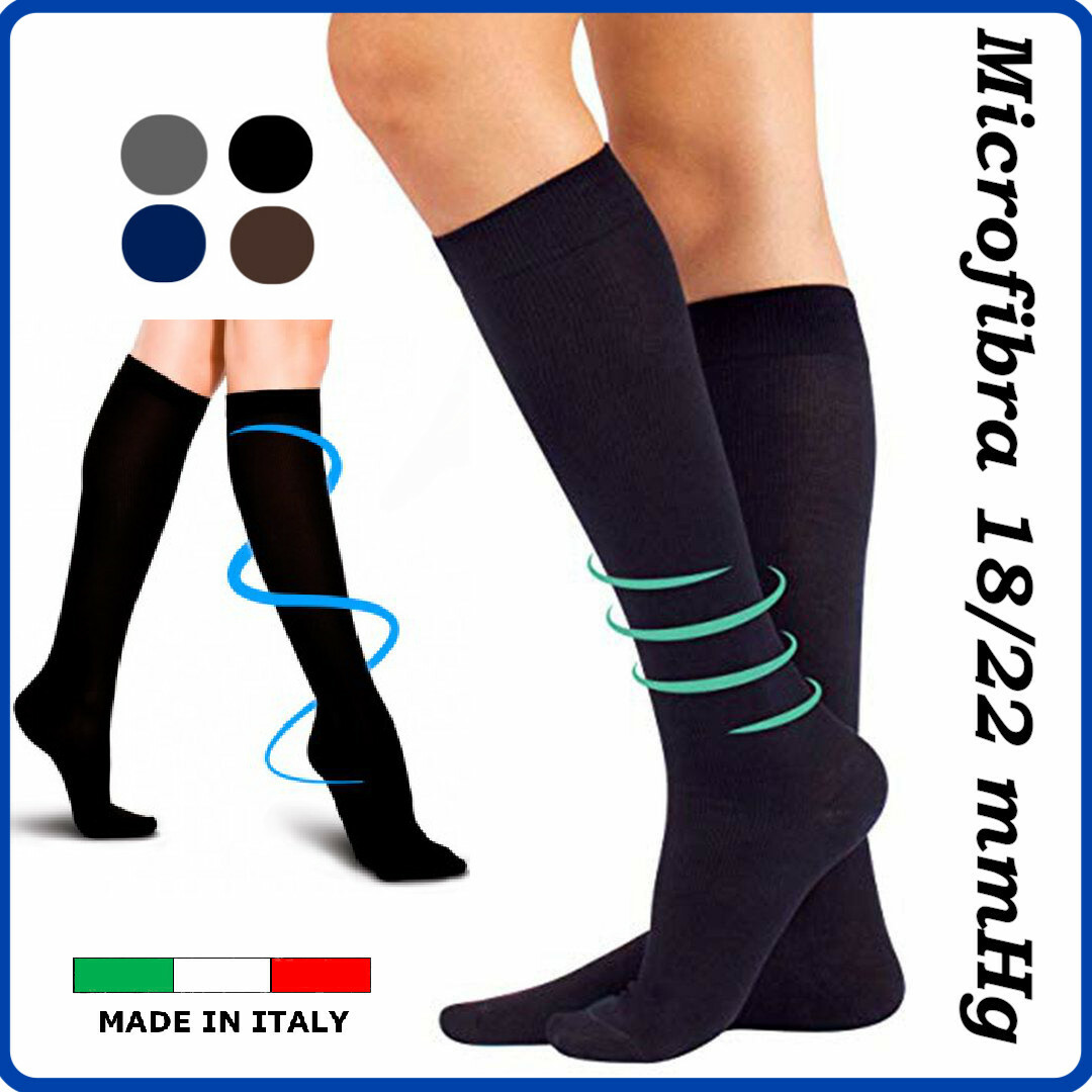 Calze a compressione graduata da uomo donna 140 den compressive ...