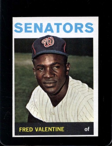 1964 TOPPS #483 FRED VALENTINE EXMT (RC) SENATORS *X62406 | eBay