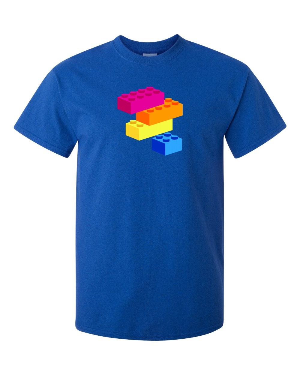 Building Block T-Shirt CLASSIC Funny Party Nerd Geek Retro Tee New! S ...