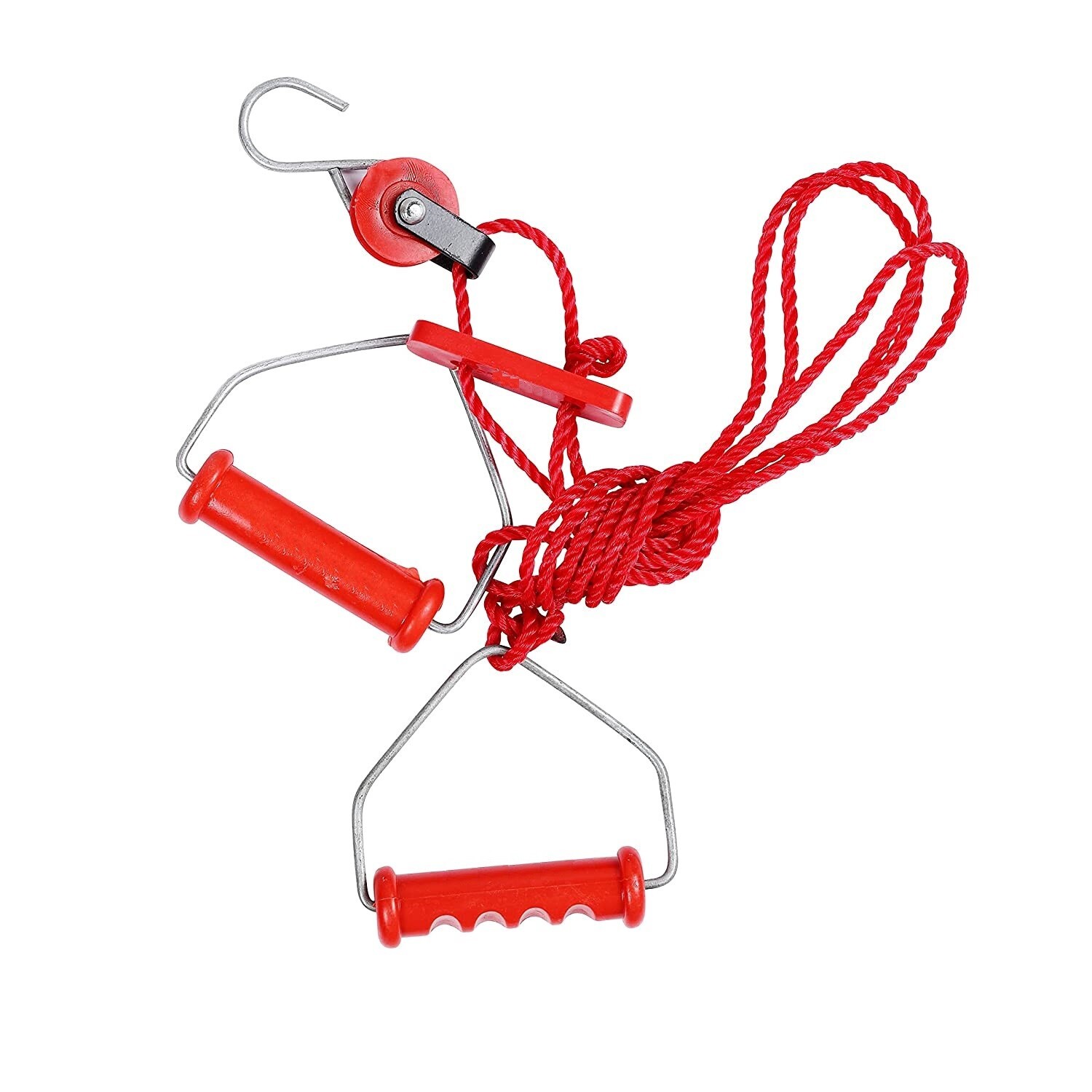 Shoulder Exercise Equipment Rope with Pulley - Eco,Plastic Blue and Red ...