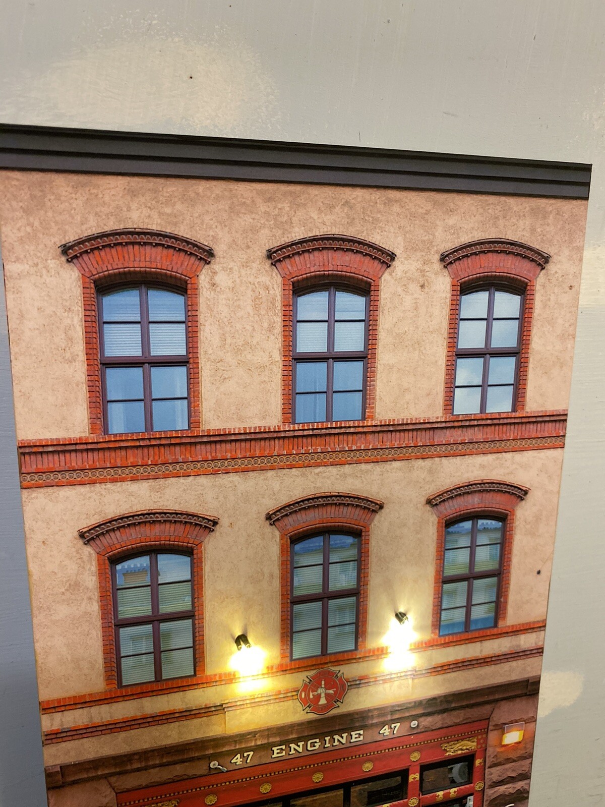 G Scale Scratch Built "FIRE HOUSE" Department Station LED Front/Flat ...