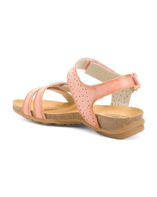 NEW PROPET PINK LEATHER COMFORT WEDGE SANDALS SIZE 8 WW 2E $79 | eBay