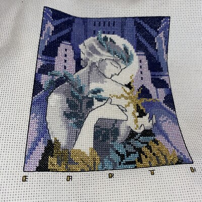 Cross Stitch Kit Mirabilia Nora Corbett Deco Spirits Kit MD19 Completed ...