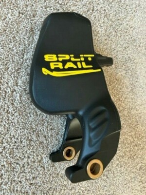Split Rail Ski Black Powder Coated LEFT Spindle Snowmobile XP XM XR Ski ...