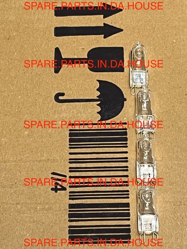 4 x Electrolux 615 Pyro Oven Halogen Lamp Light Bulb Globe EVEP615SA ...